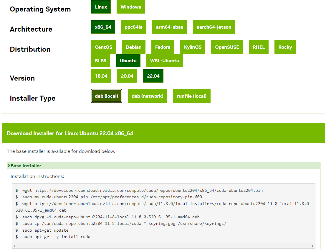 Setting up CUDA and cuDNN in Ubuntu 22.04 - David's Blog